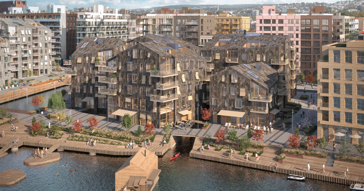 Nye leiligheter i Vannkunsten Syd i Bjørvika, Oslo. - OSU